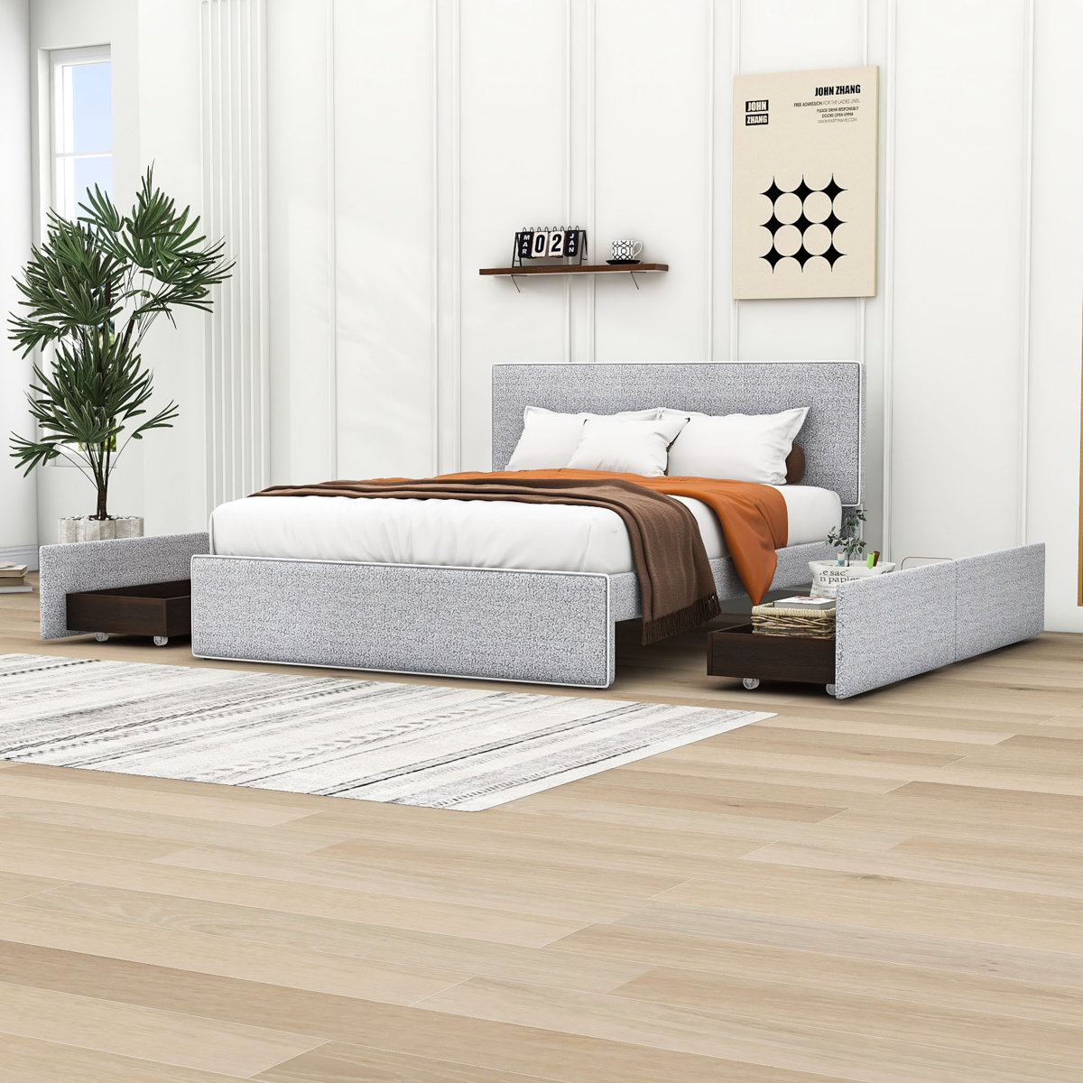 Latitude Run® Chenuli Upholstered Platform Storage Bed | Wayfair